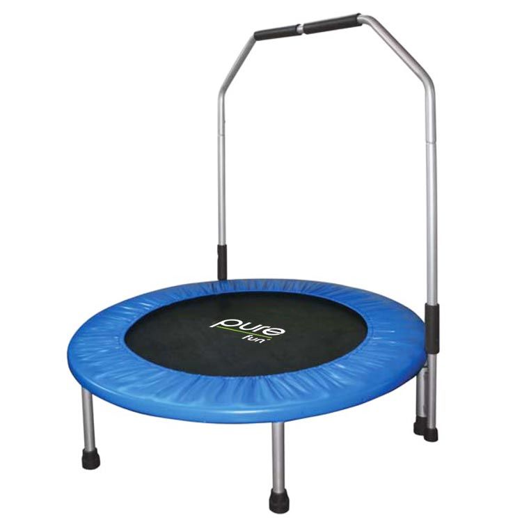 Pure Fun Mini Trampoline with Hand Rail 40" (3'.4")