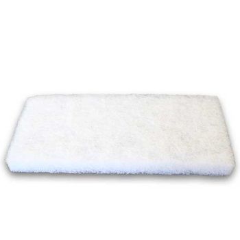 3M White Doodlebug Cleaning Pad - 8440 - 4.6" x 10" | 1877FloorGuy