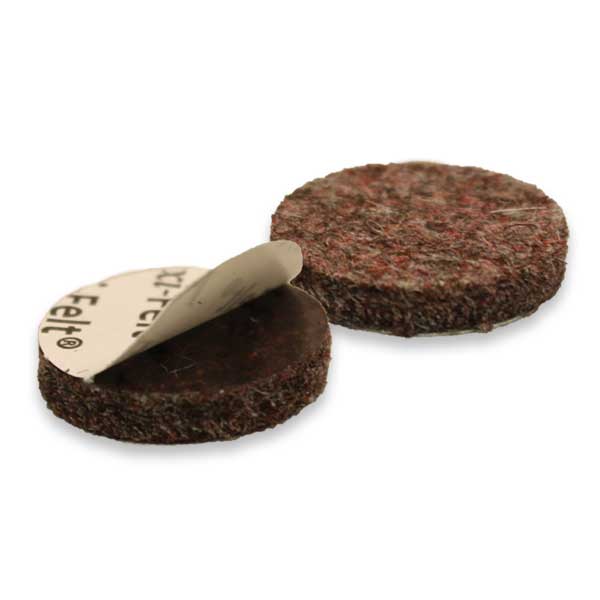 FlexiFelt 3/4" Commercial Felt Furniture Pads - Qty 500 Brown