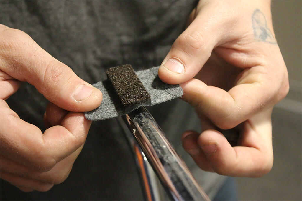 Medium 16pk CLEAR - Wrap Around Felt Floor Saver | 1877floorguy