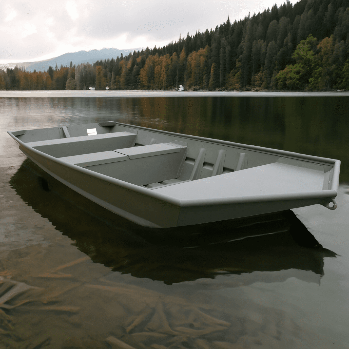 15' x 44" Welded Modified Vee Jon Boat