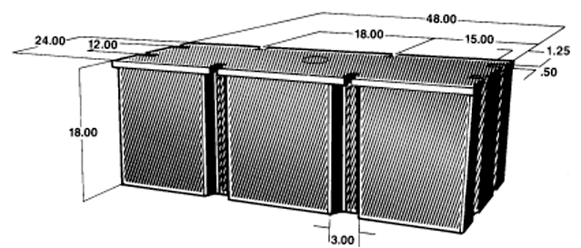 24" x 48" x 18" Float Drum
