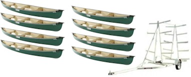 8 Canoe Package w/ Trailer