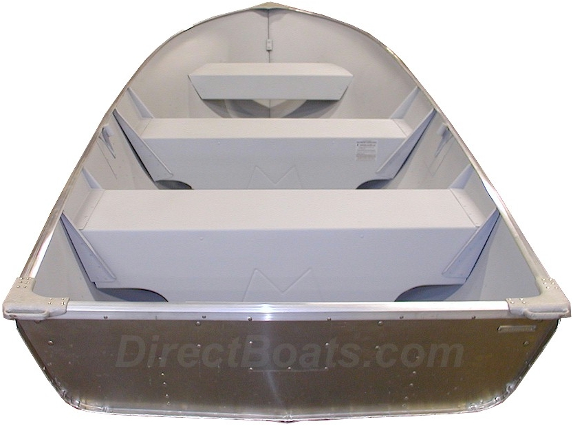 Back View of Waterstream Aluminum Boat