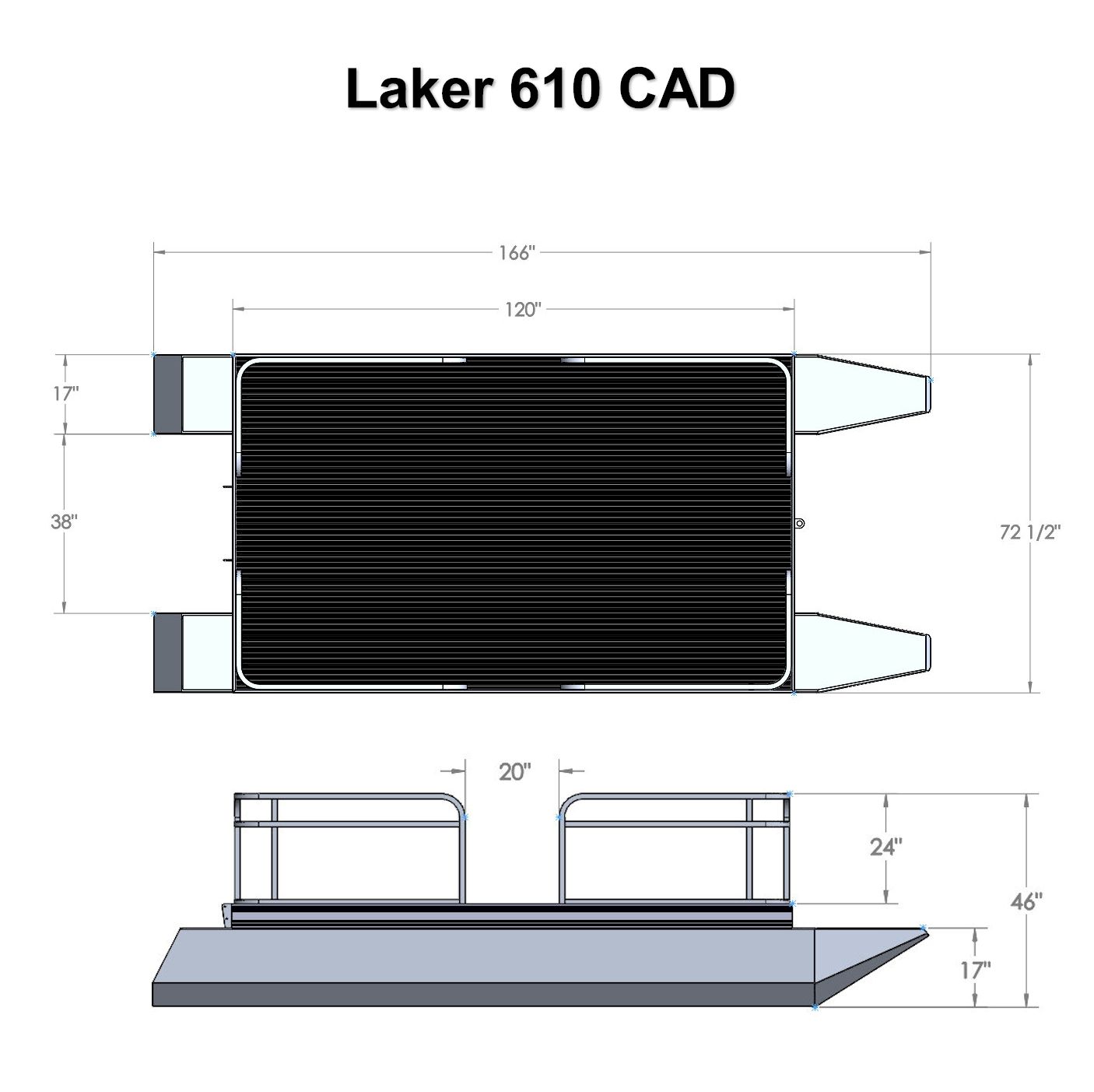 Laker 610 Basic Pontoon Boat