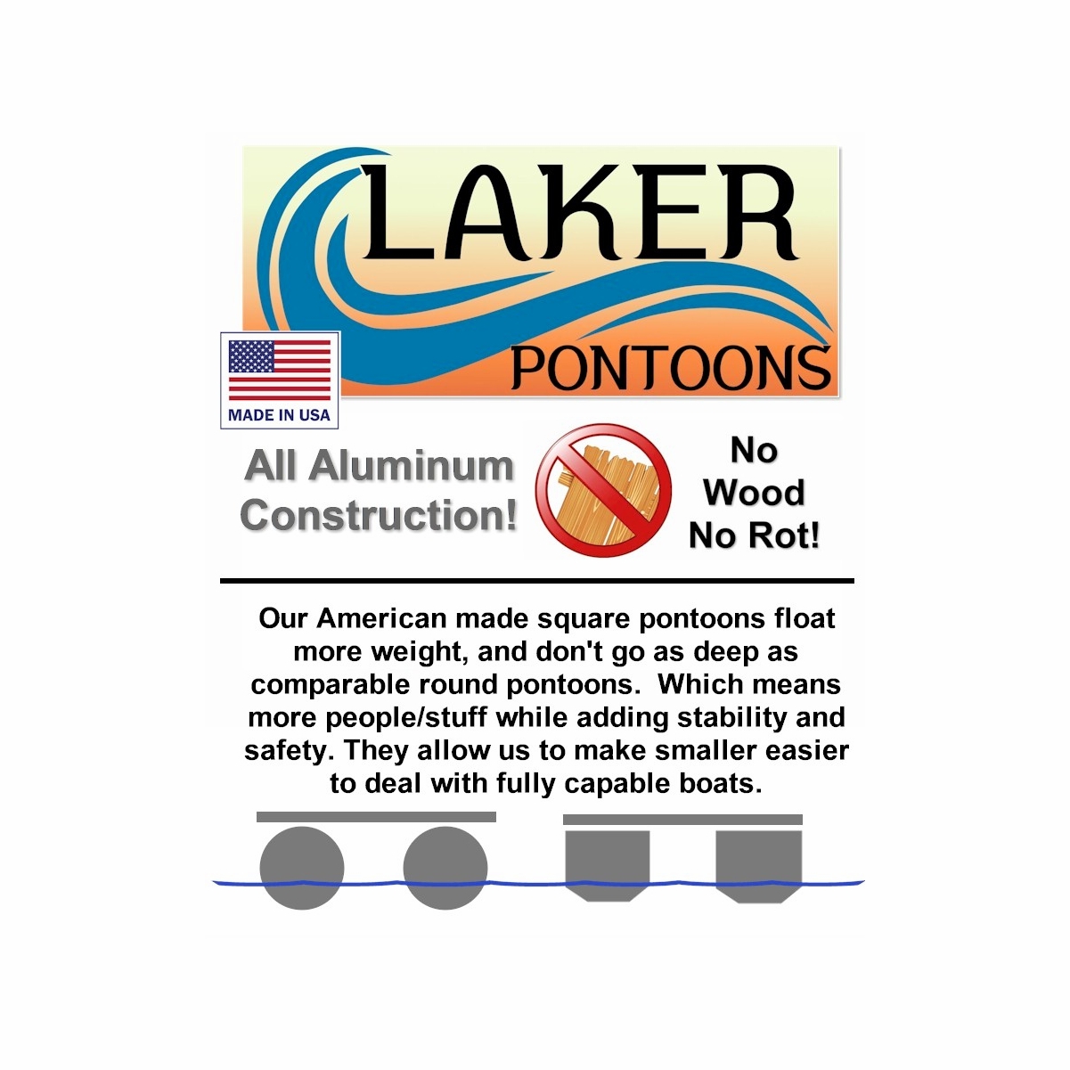 Laker 610 Basic Pontoon Boat