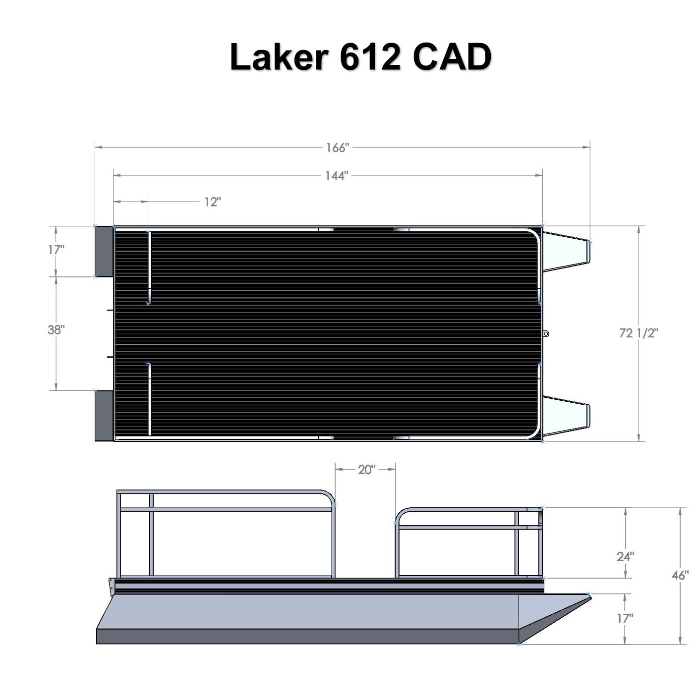 Laker 612 Basic Pontoon Boat