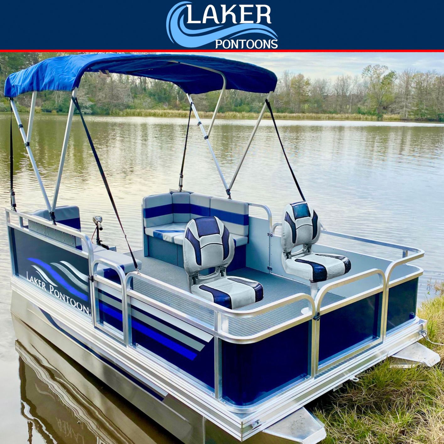 Laker 712 DLX Mini Pontoon