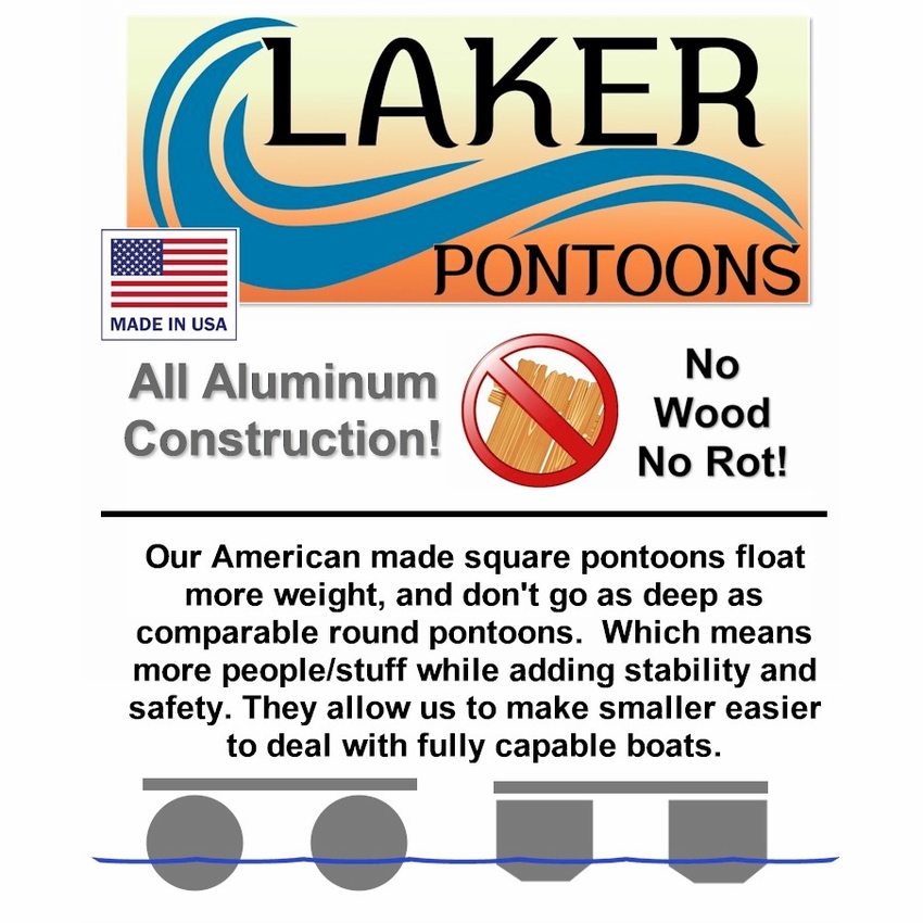 Laker 714 Basic Pontoon Boat