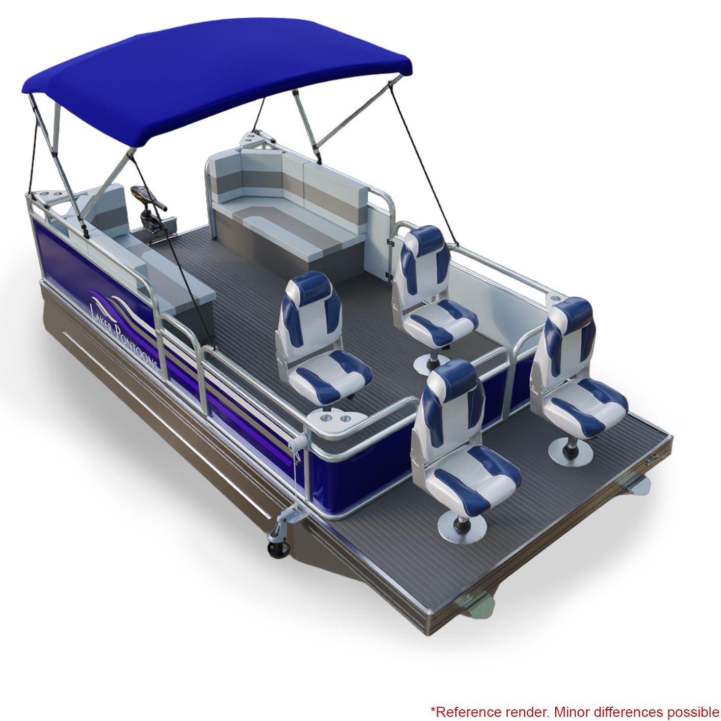 Laker 714 DLX Mini Pontoon Boat