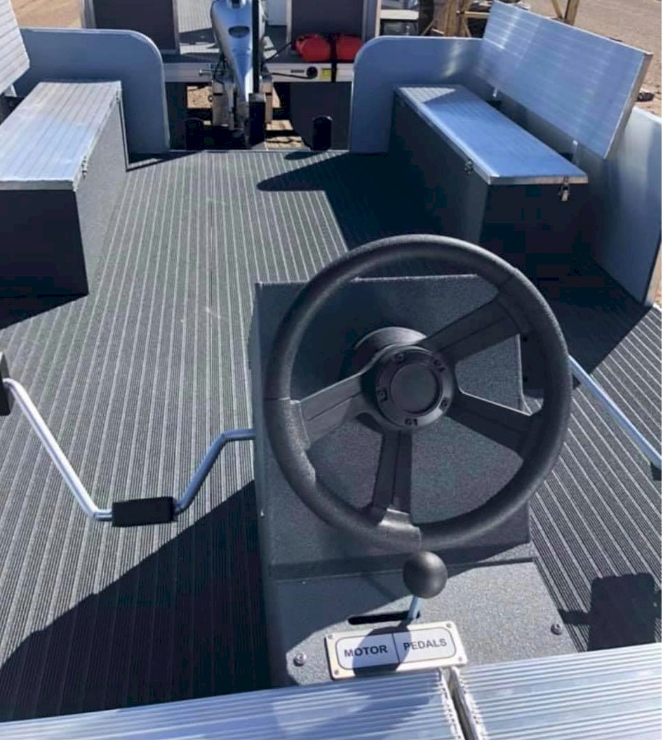 Laker Pontoon Pedal Boat Steering Wheel