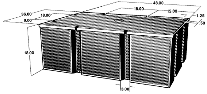 36" x 48" x 18" Float Drum