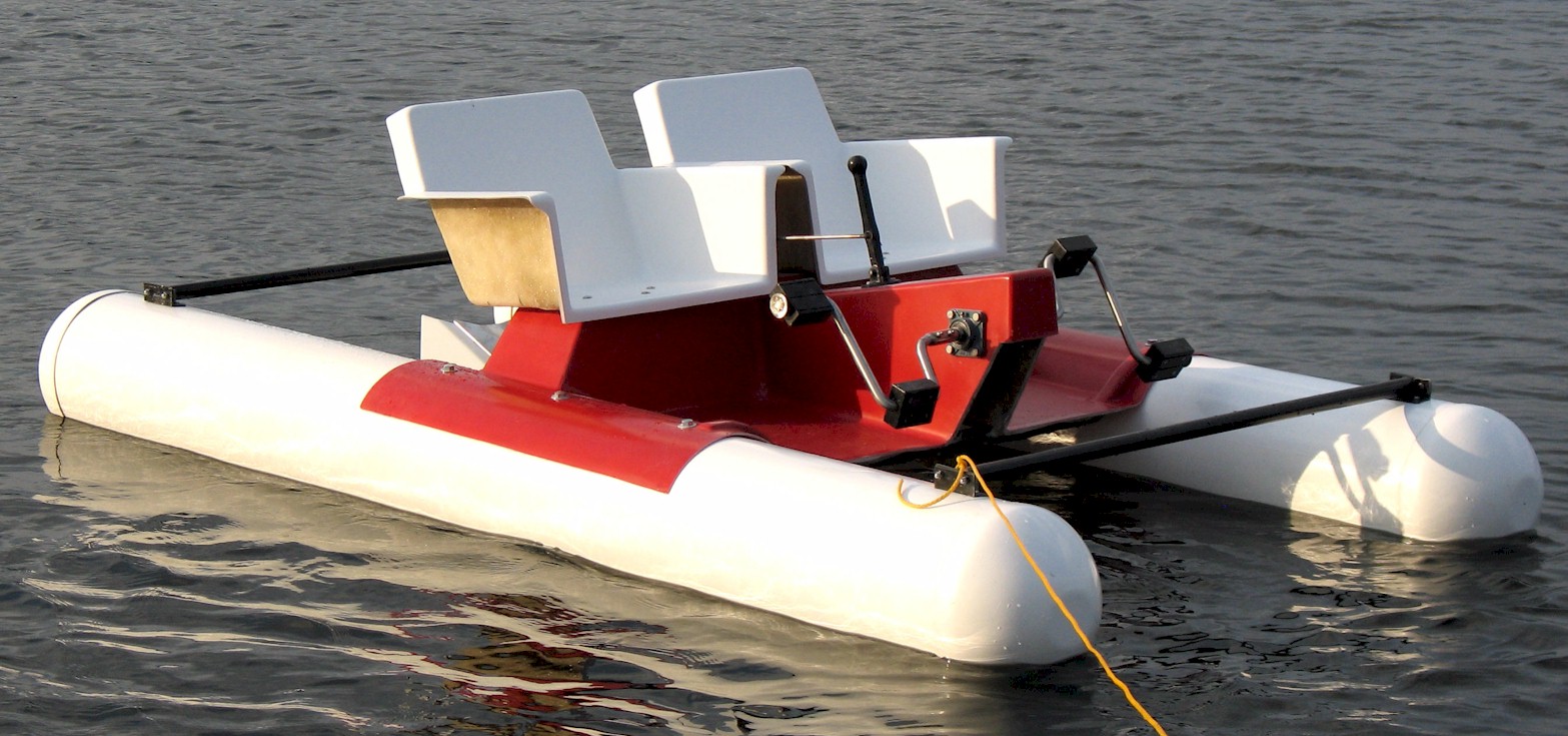 Fiberglass Pontoon Pedal Boat
