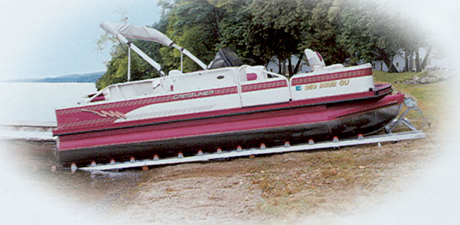 Roll-N-Go Pontoon Boat Shore Ramp