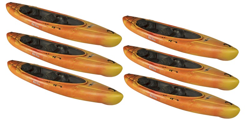 Twin Heron Tandem Kayak 6 Pack