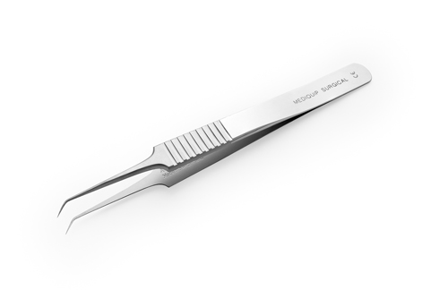 jewelers forceps Angled #5S Serrated Handle - Mediquip Surgical ...