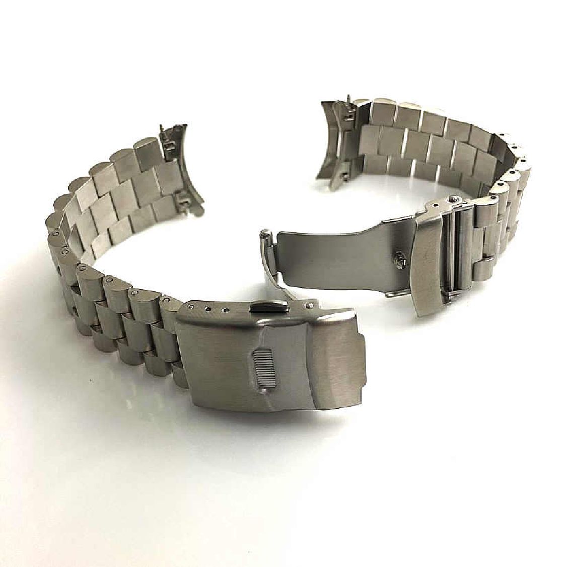 Tag Heuer Compatible Metal Stainless Steel President Style Curved End ...