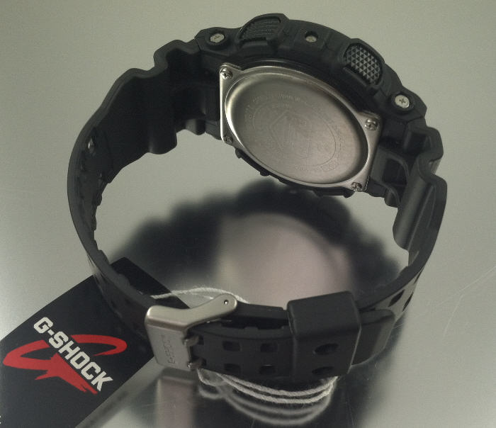Black Casio G-Shock Neon Green Analog Digital Watch GA100C-1A3