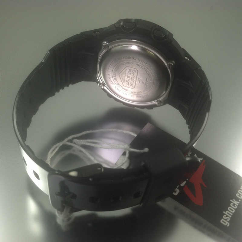 Black Glossy Casio G-Shock Blackout Solar Atomic Watch AWGM510BB-1A