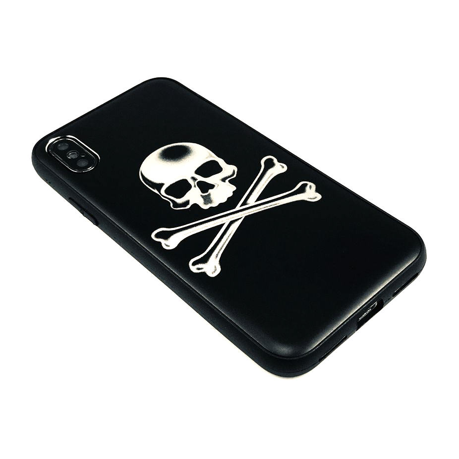 Black iPhone & Samsung Aluminum Metal Phone Case Cover Skull Death ...