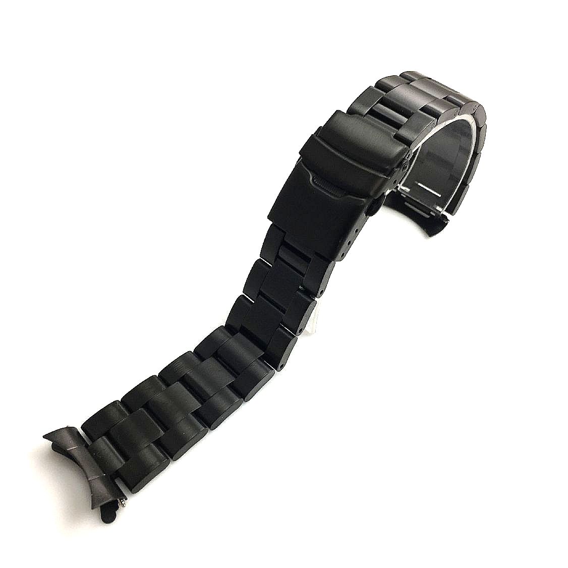 Longines Compatible Black PVD Metal Stainless Steel Oyster Style ...