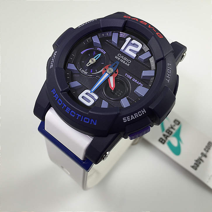 Casio Baby-G Thermometer and Tide Watch BGA180-2B2
