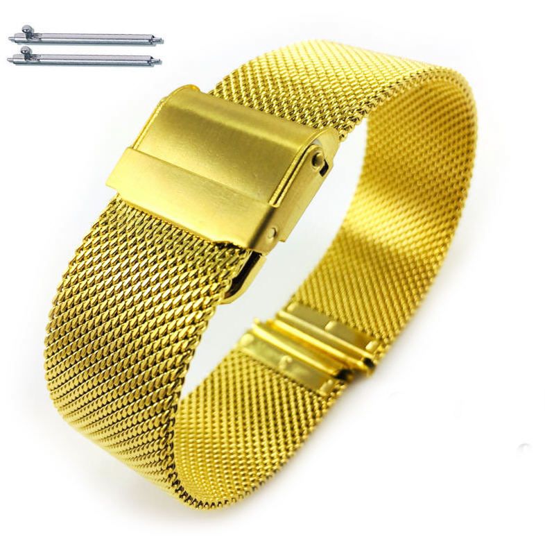 Casio Compatible Steel Metal Adjustable Mesh Bracelet Watch Band Strap ...