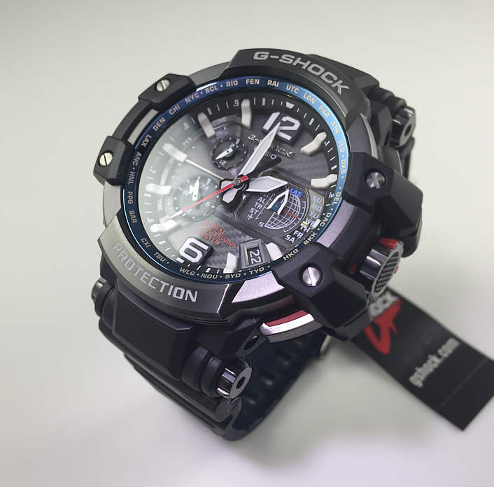 Casio G-Shock Aviation GPS Hybrid Gravity Master Watch GPW1000-1A