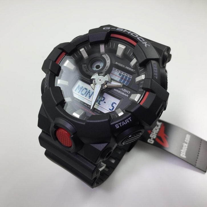 Casio G-Shock Black Digital Analog Watch GA700-1A