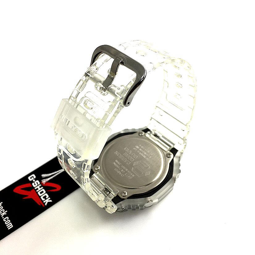 Casio G-Shock Carbon Core Guard Transparent Digital Watch GA2100SKE-7A