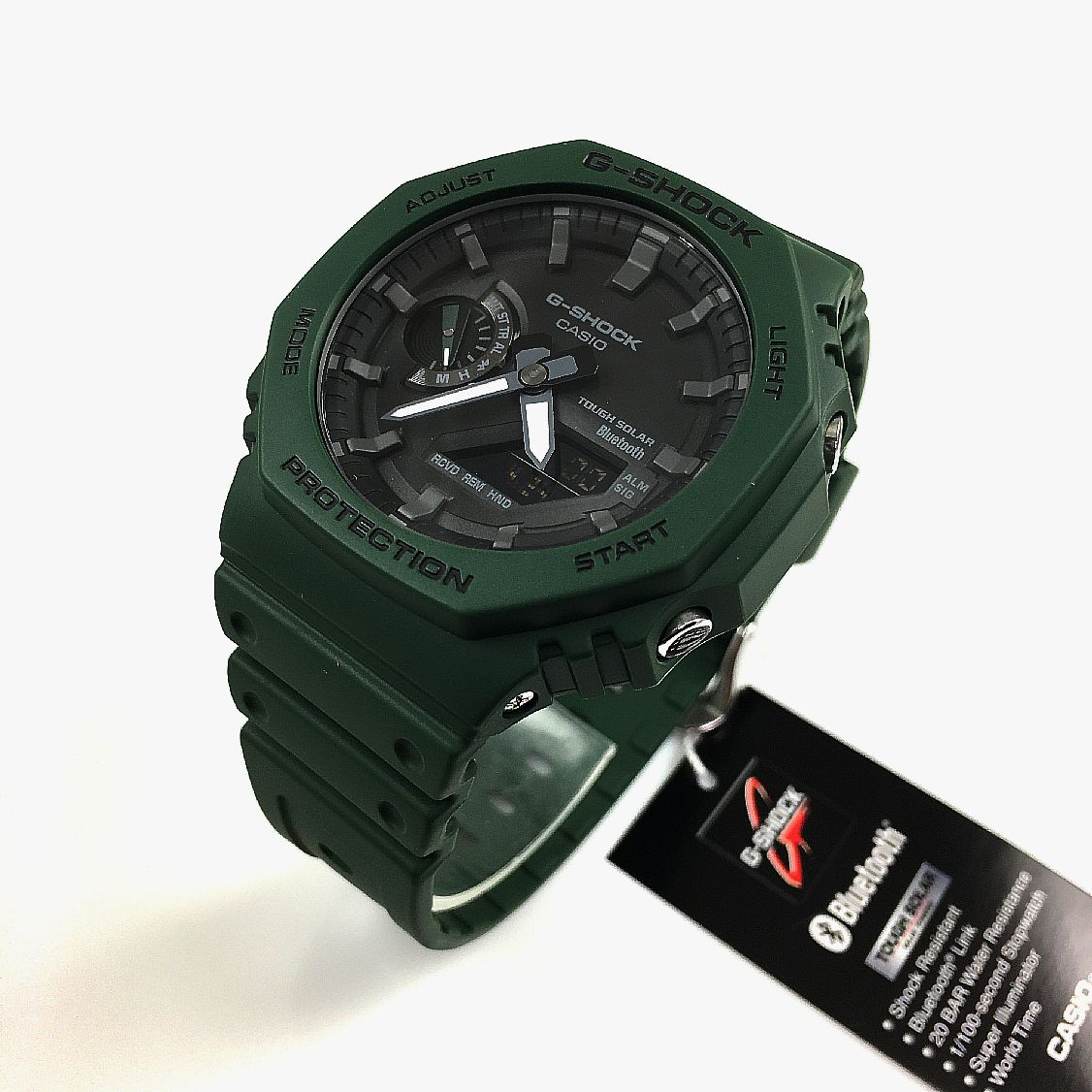 Casio G-Shock Green Ana-Digi Mobile Link Bluetooth Watch GAB2100-3A