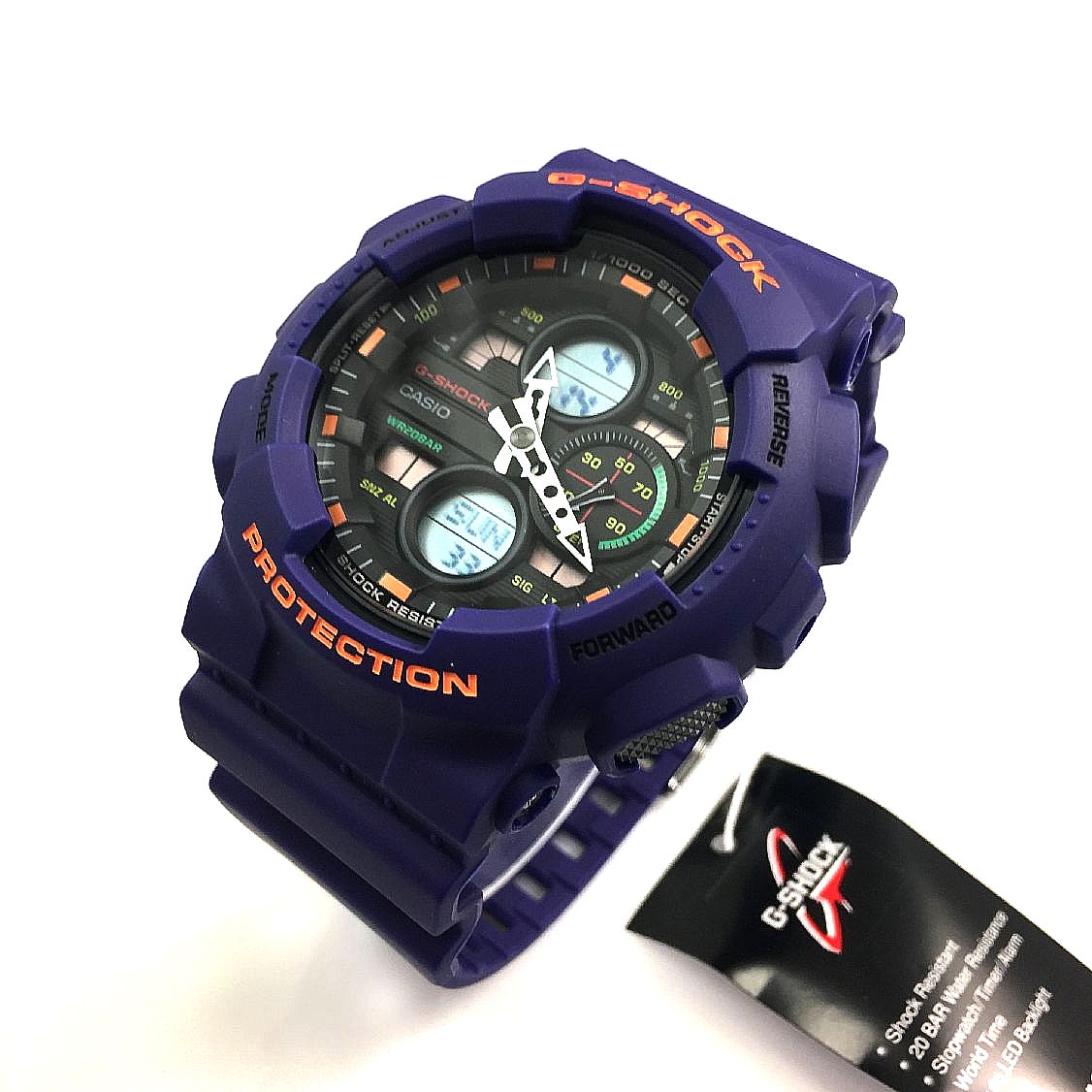 Casio G-Shock Purple Digital Analog Military Style Watch GA-140 Watch ...