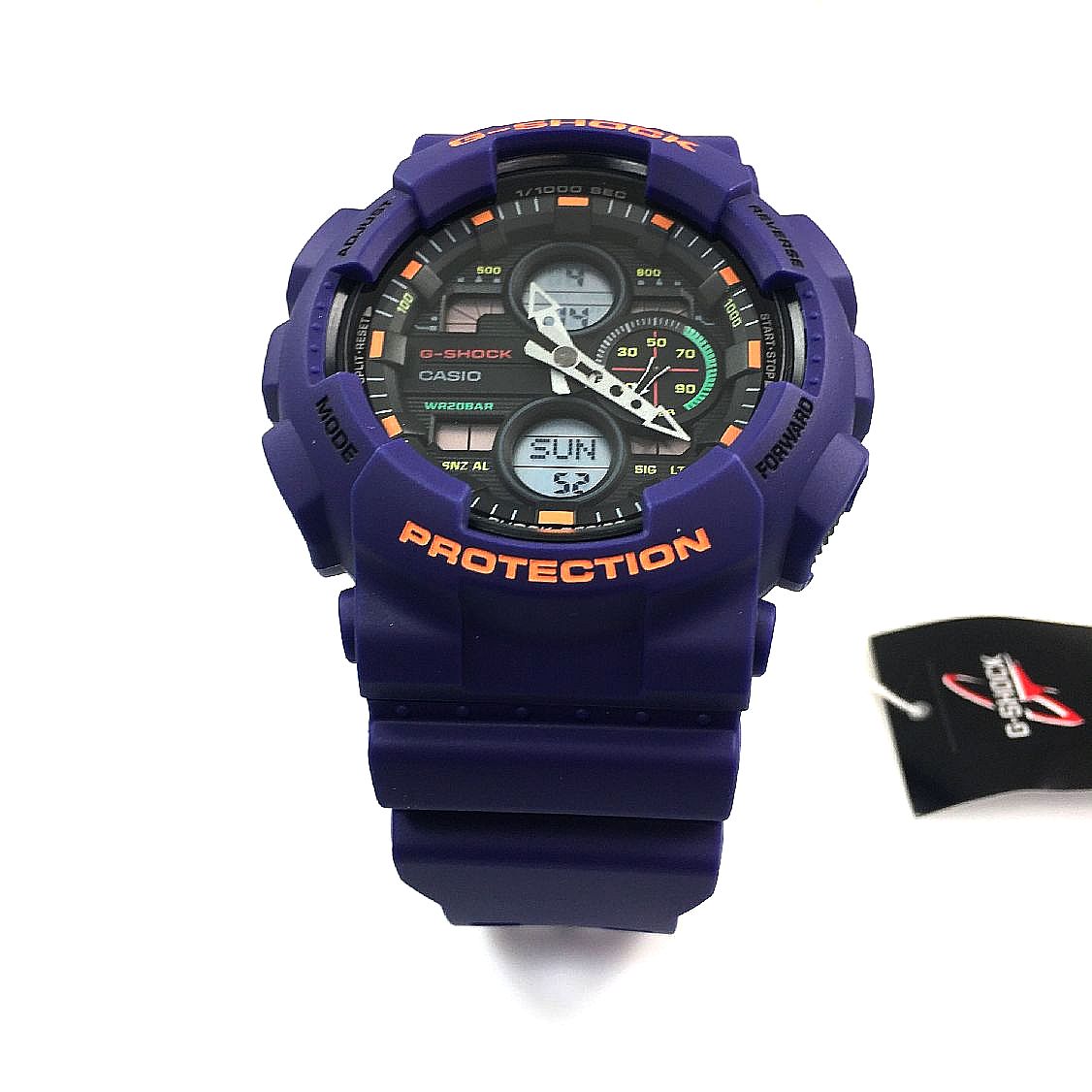 Casio G-Shock Purple Digital Analog Military Style Watch GA-140 Watch ...