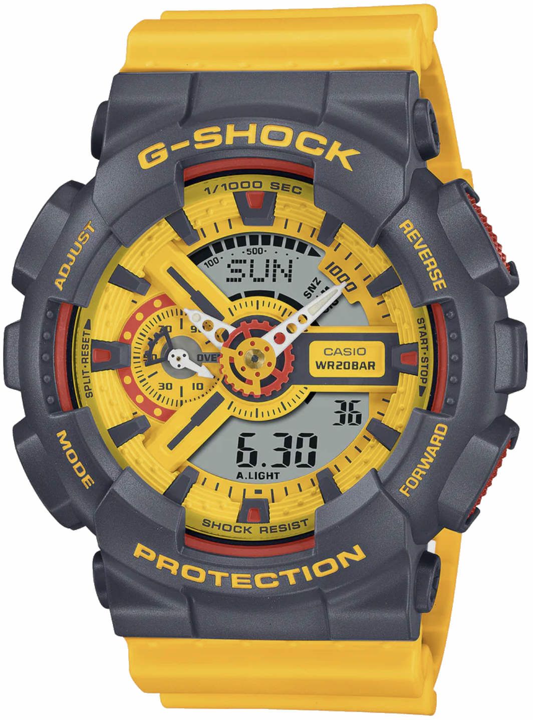 Casio G-Shock Retro Yellow Analog Digital Watch GA110Y-9A
