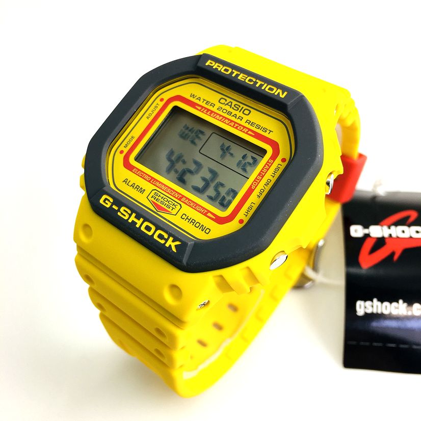 Casio G-Shock Retro Yellow Classic Digital Watch DW5610Y-9