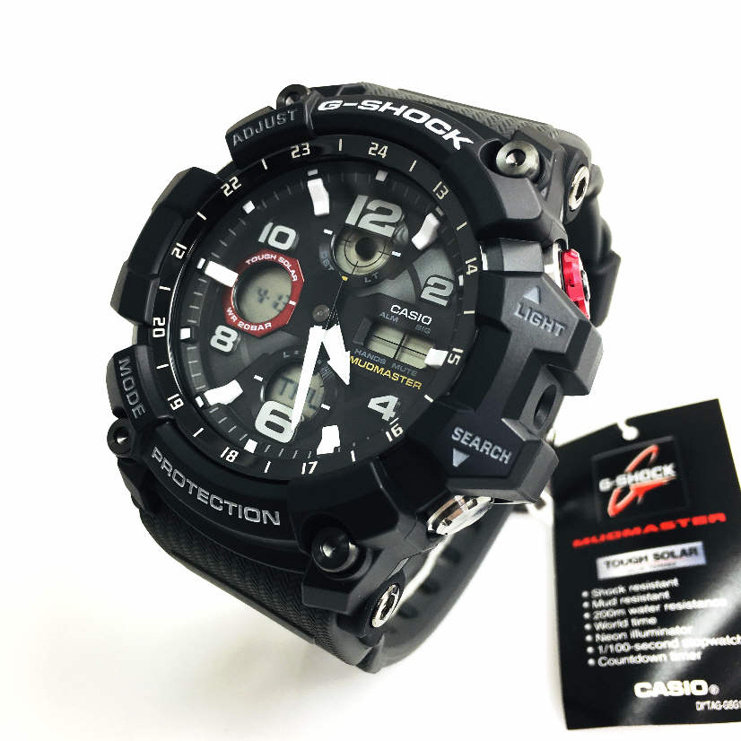 Casio G-Shock Tough Solar Mudmaster Analog Digital Watch GSG100-1A8