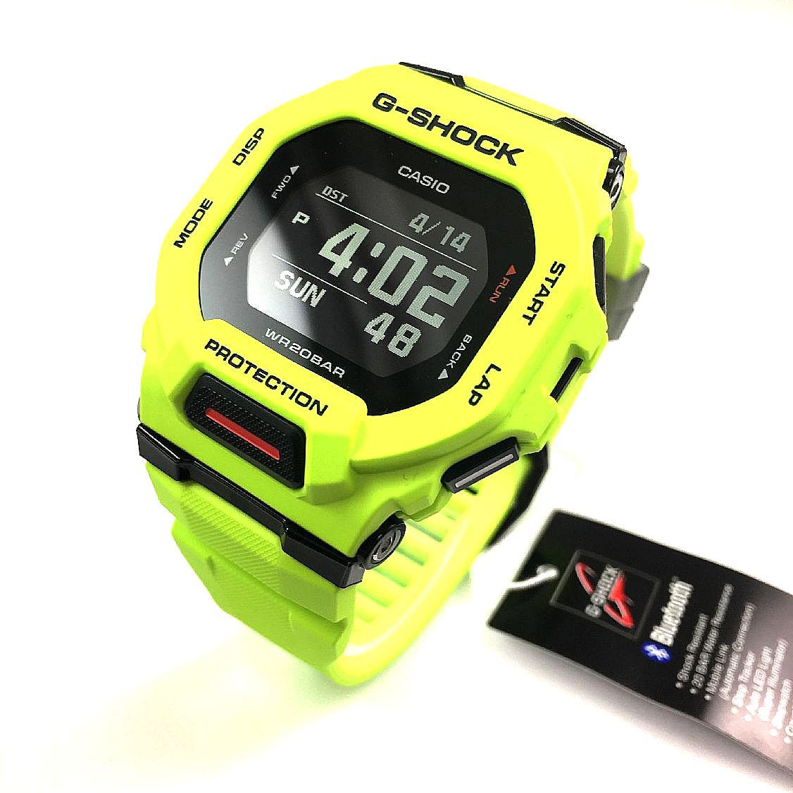 Casio G-Shock Yellow Mobile Link Bluetooth Digital Sport Watch GBD-200 ...