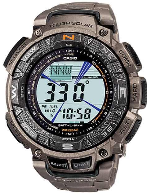 Casio Pathfinder Compass Altimeter Titanium Watch PAG240T-7