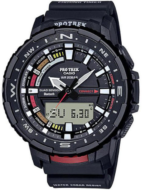 Casio Pro Trek Bluetooth Compass Altimeter Thermometer Watch PRT-B70 ...