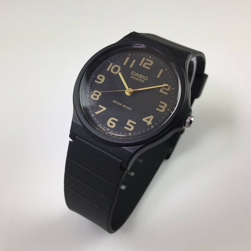 Casio Quartz 3 Hands Classic Resin Watch MQ24-1B2