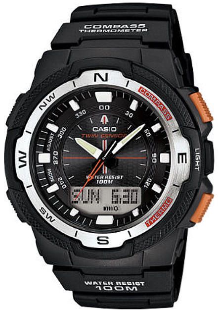 Casio Twin Sensor Compass Thermometer Watch SGW500H-1BV