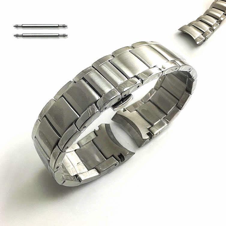 Citizen Compatible High Quality 22mm Solid Metal Curved End Watch Band ...