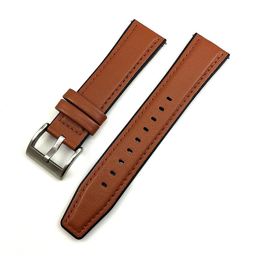 Timex Compatible Light Brown Leather Watch Strap Quick Release Band ...