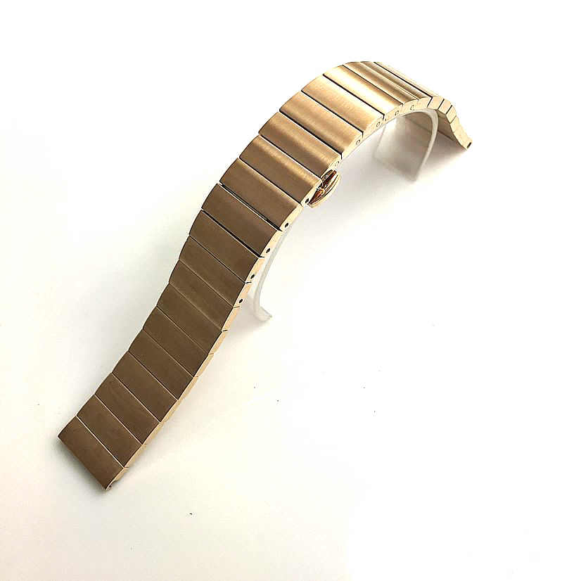 Invicta Compatible Brushed Rose Gold Metal Watch Band Butterfly Clasp #5118