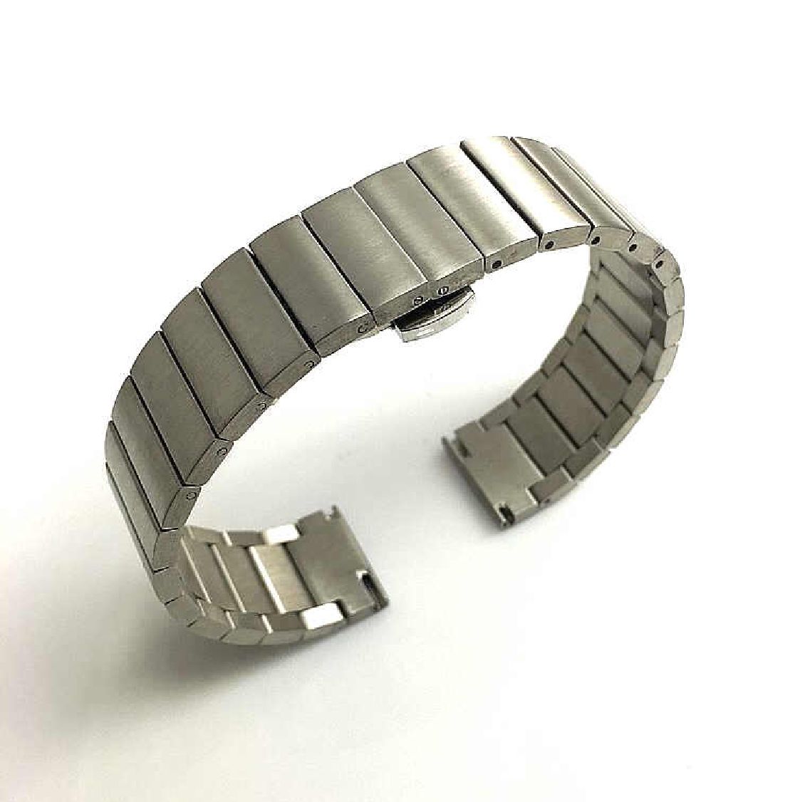 Timex Compatible Brushed Steel Metal Replacement Watch Band Butterfly #5115