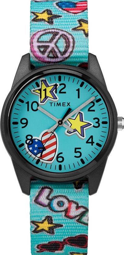 Girls Timex Time Machines 15mm Fabric Band Watch TW7C23500