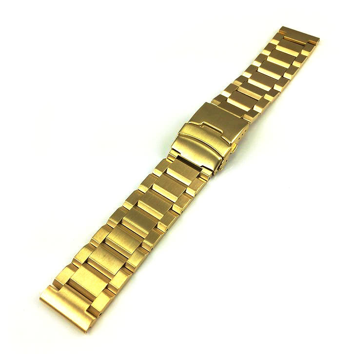 Gold Tone Stainless Steel Watch Band #5000G-25