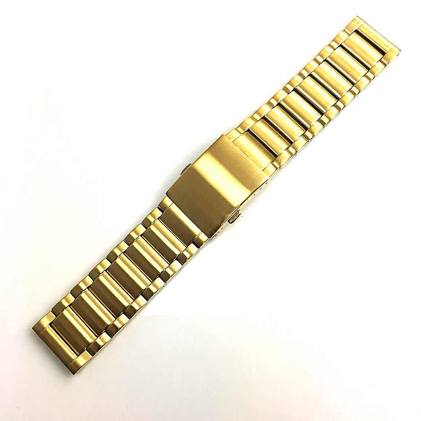 Invicta Compatible Steel Gold Tone Brushed Metal Replacement Watch Band ...
