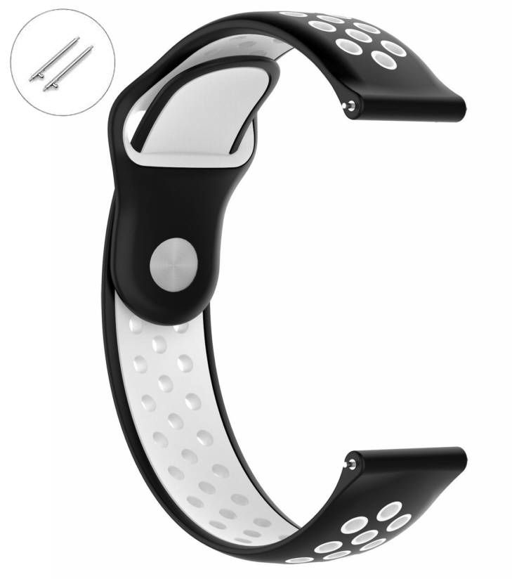 Hugo Boss Compatible Black White Sport Silicone Replacement Watch Band ...