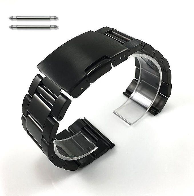 Invicta Compatible Black Steel Metal 28mm 30mm Replacement Watch Band ...